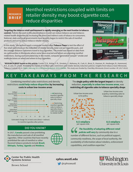 Menthol restrictions coupled with limits on retailer density may boost ...